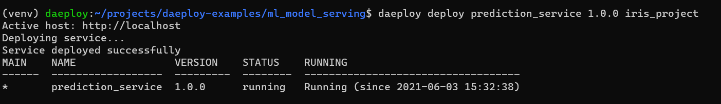 Creating a prediction service in Python in less than 5 min - Daeploy